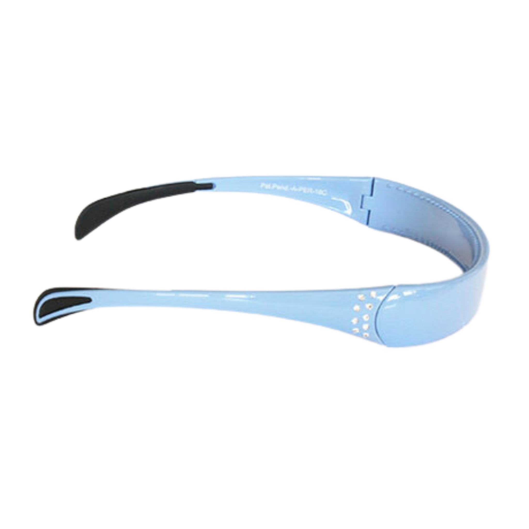 *CLOSEOUT* Periwinkle Blue w/ Crystals - 2 Rows - Only Available in Si ...