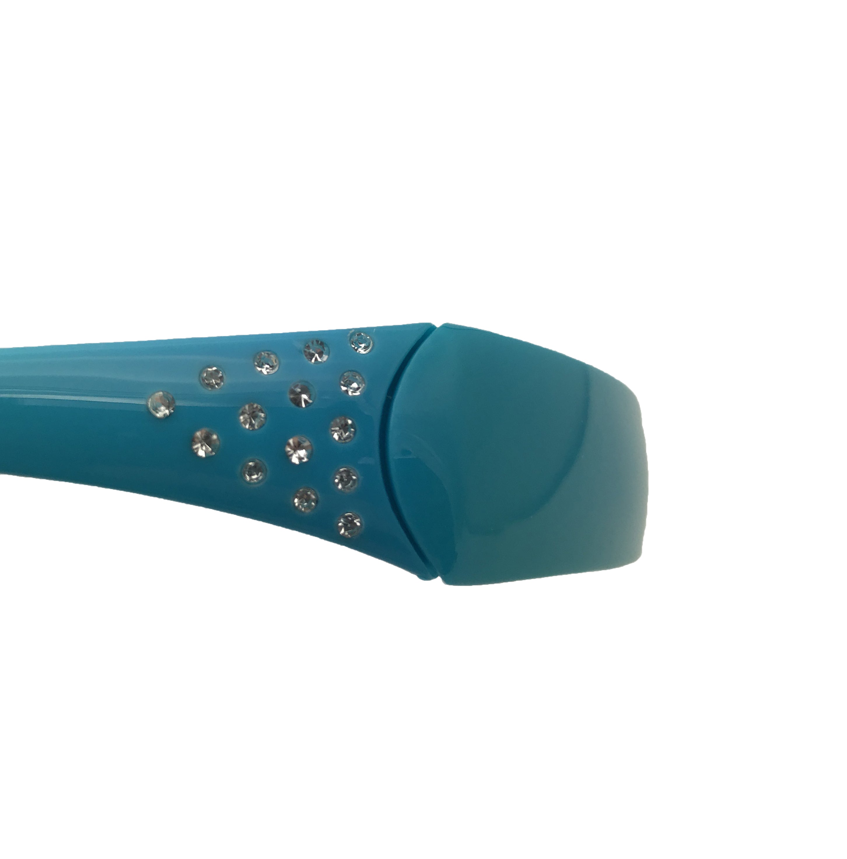 Turquoise w/ Crystals - 5 Rows – SqHair Bands